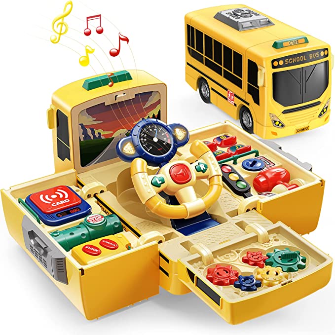 Transform Your Child's Playtime with School Bus Toys with Sounds and L ...
